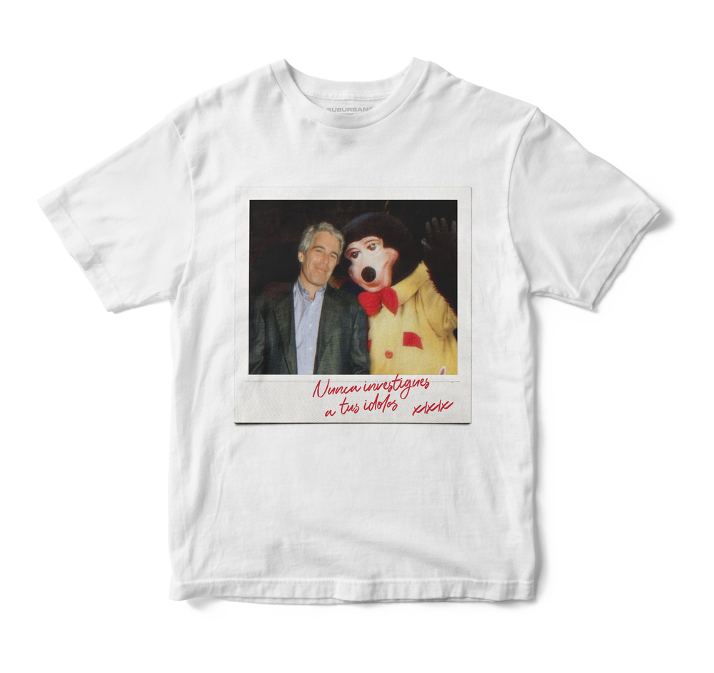 Polera Jeffrey Epstein y el Oso Willy – SUBURBANO