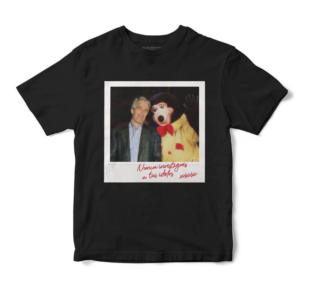 Polera Jeffrey Epstein y el Oso Willy – SUBURBANO